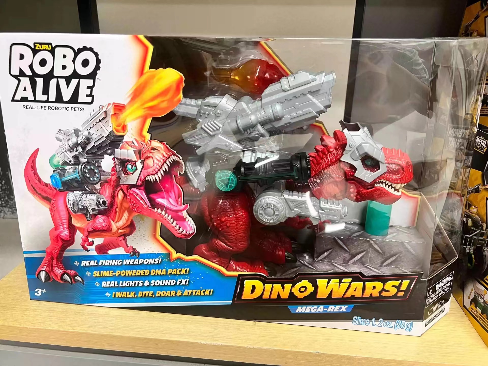 Robo Alive Dino Wars Mega-Rex by ZURU Dinosaur Battle Realistic Walking ...