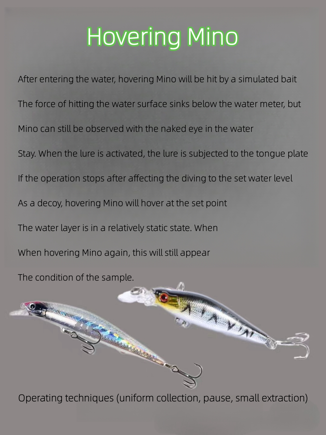 [Big Fish] Ghost Floating Long Shot minnow Lure Dead Flying System ...