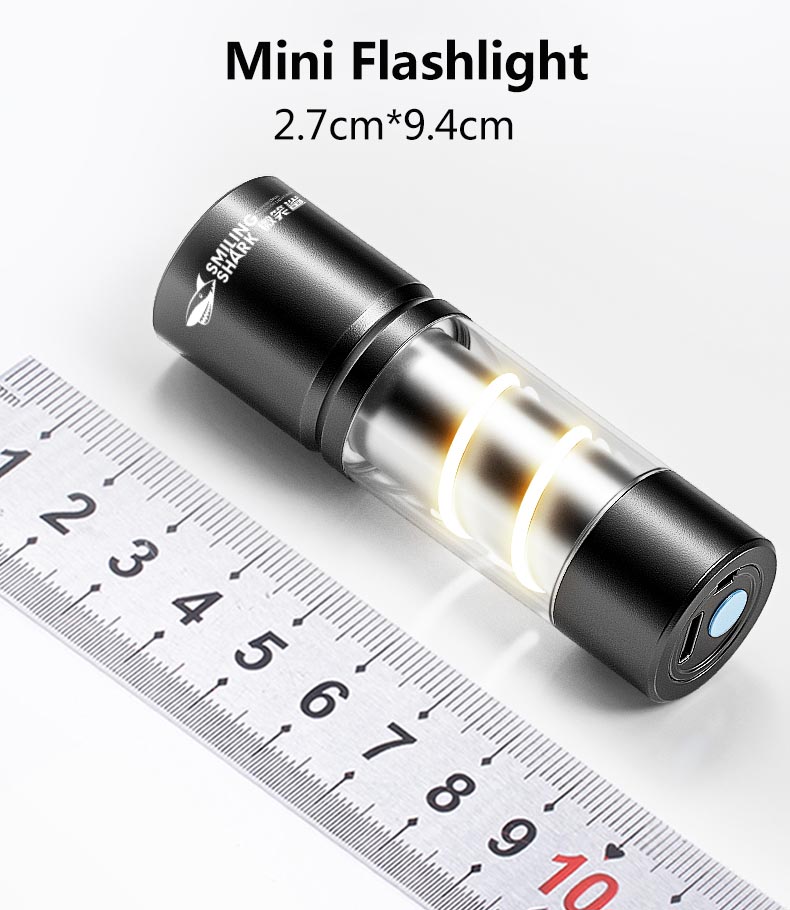 SmilingShark SD1027 led Mini Torch light Keychain Flashlight with ...