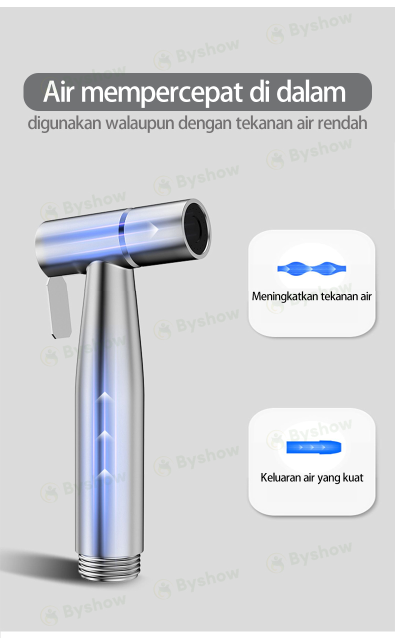 【Byshow】Malaysia In Stock Stainless Steel 304 Bidet Spray Gun Set high ...