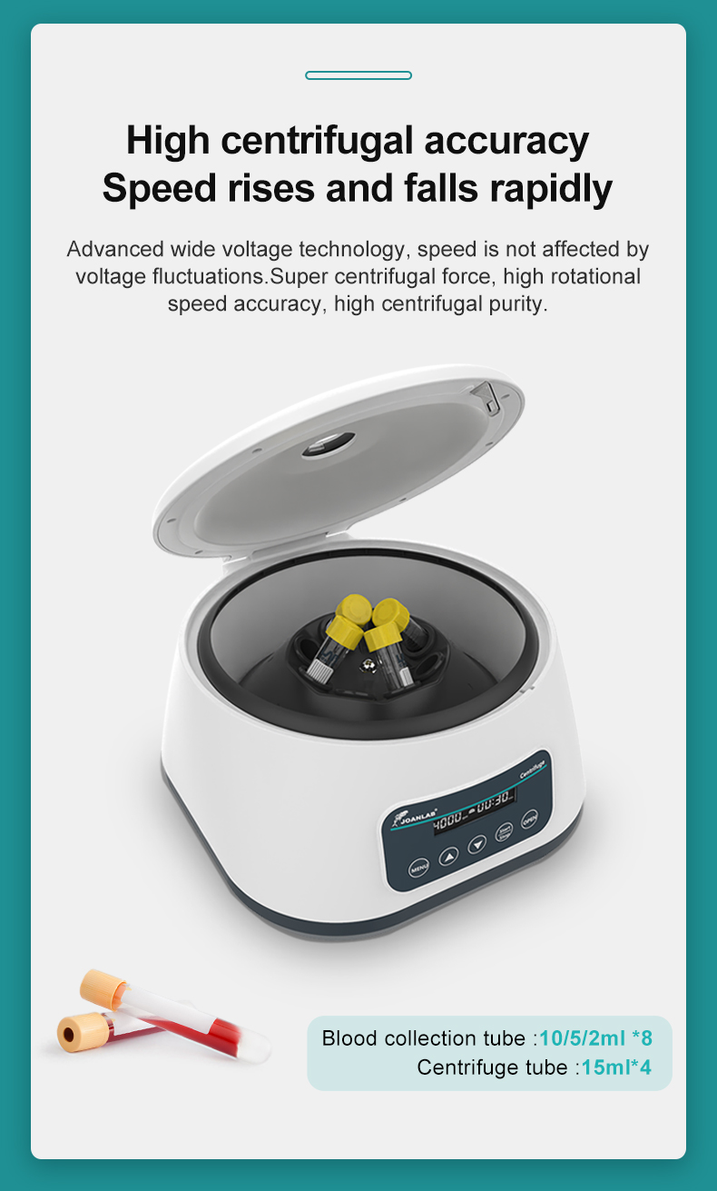 JOANLAB Plasma Centrifuge Laboratory Digital Prp Centrifuge Machine For 2/5/10ml Blood ...