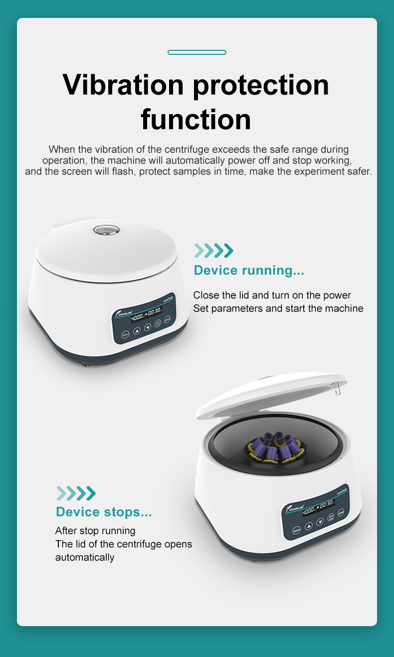 JOANLAB Plasma Centrifuge Laboratory Digital Prp Centrifuge Machine For 2/5/10ml Blood ...