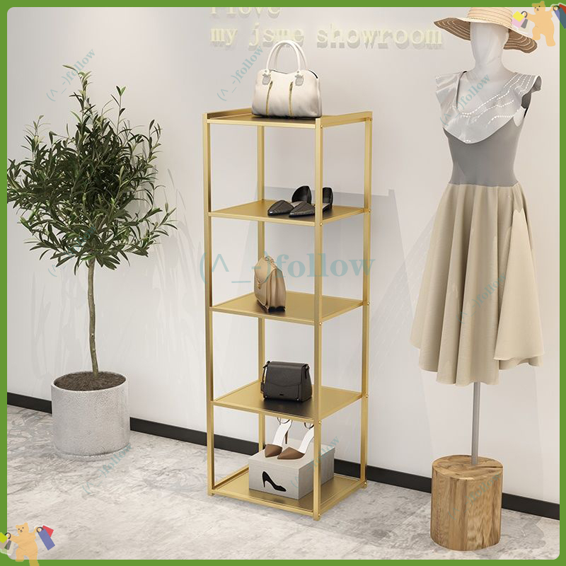 Clothing Store Display Stand Wrought Iron Clothes Rack Women's Clothing ...