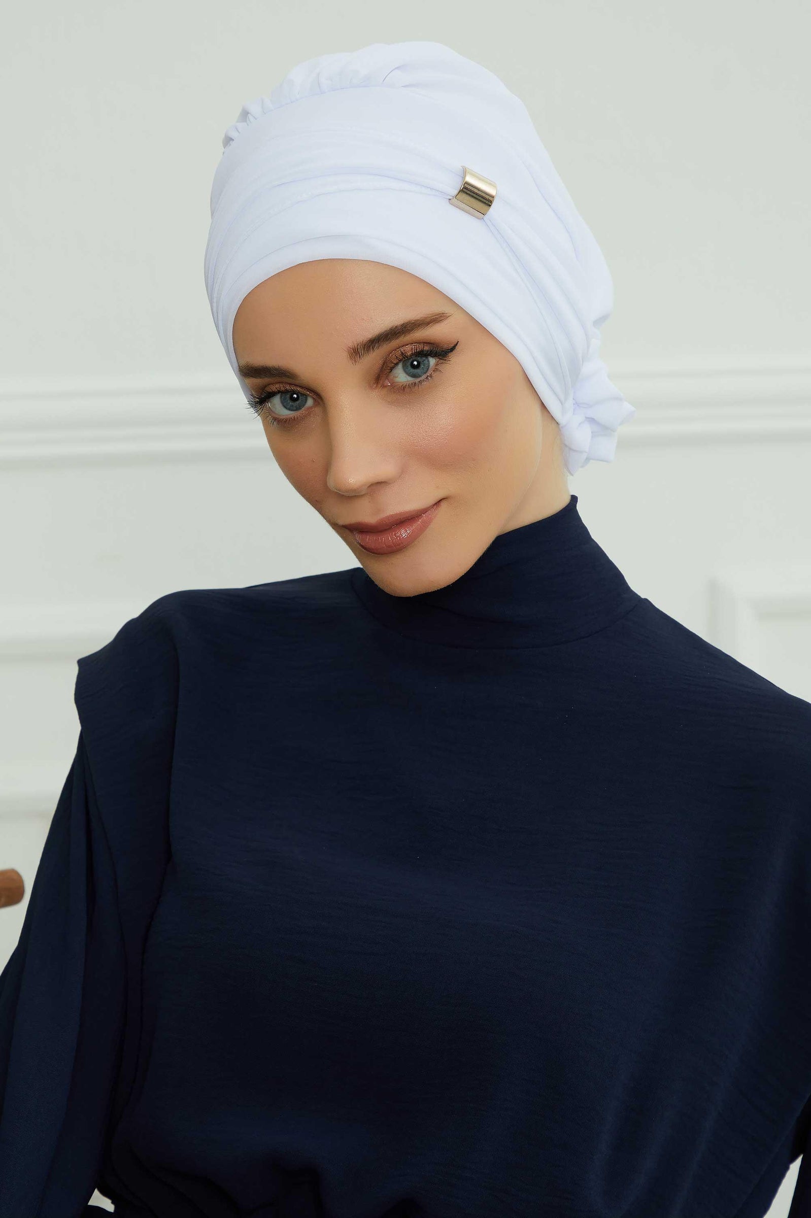 Muslim Instant Turban Hat Inner Hijabs Caps Women Islamic Bandana ...