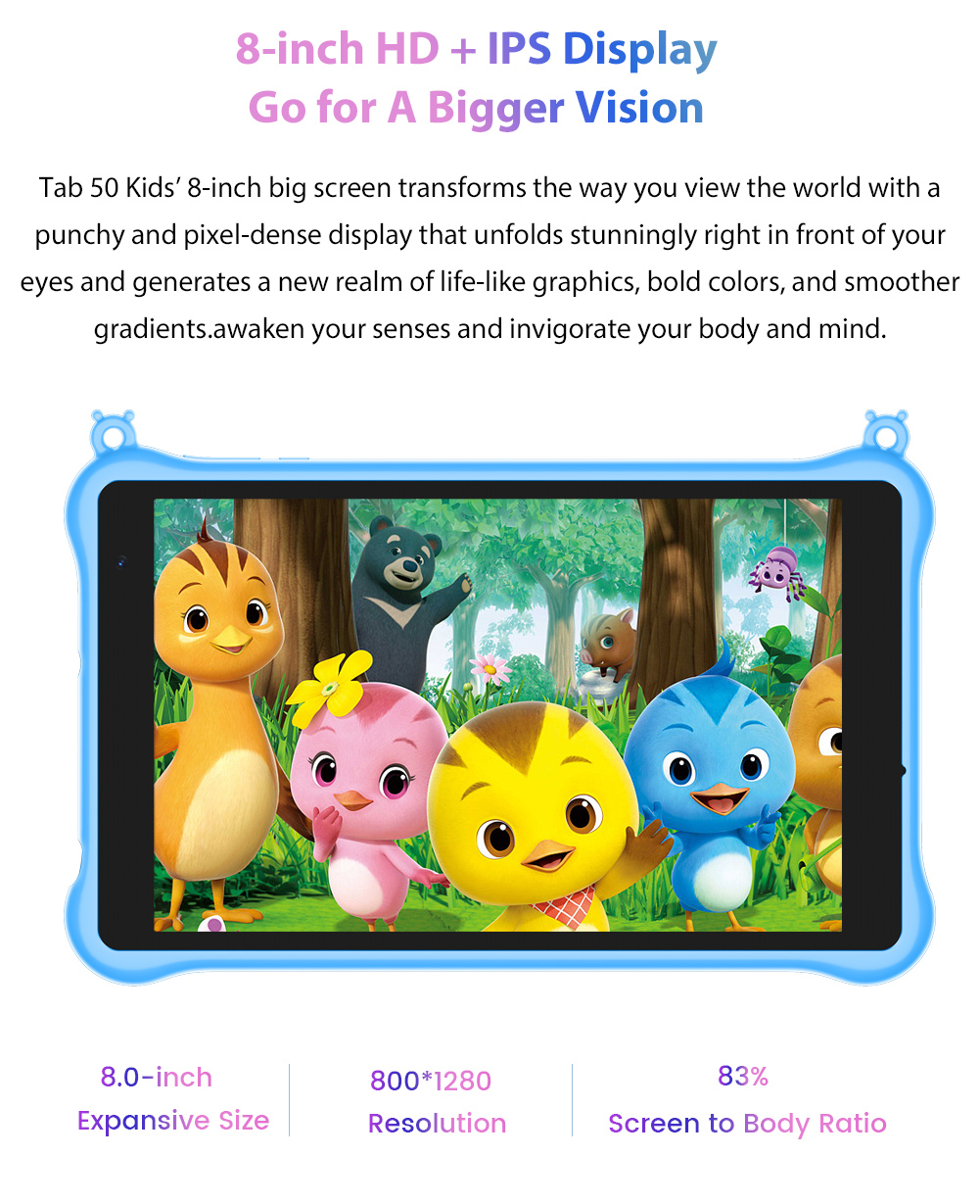 Blackview Tab 50 Android Tablet For Kids (8'' / 3GB RAM + 64GB ROM ...
