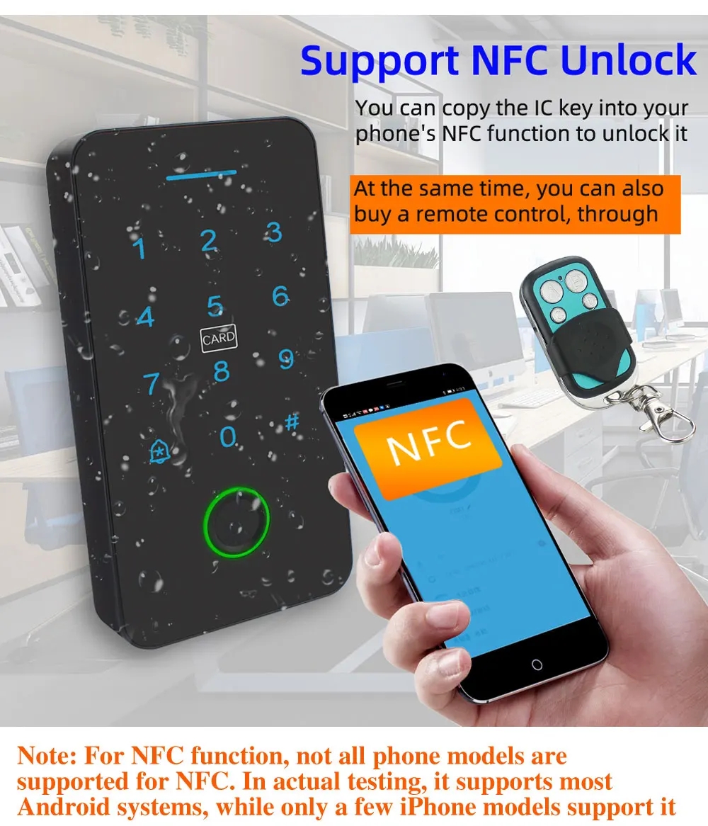 Tuya Smart APP Access Control Machine Mobile Phone Remote Unlock NFC ...