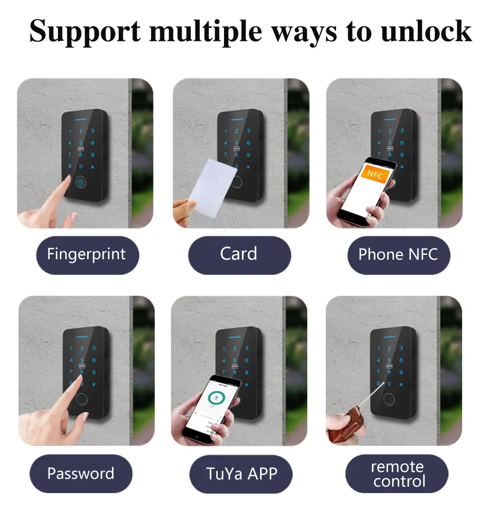 Tuya Smart APP Access Control Machine Mobile Phone Remote Unlock NFC ...