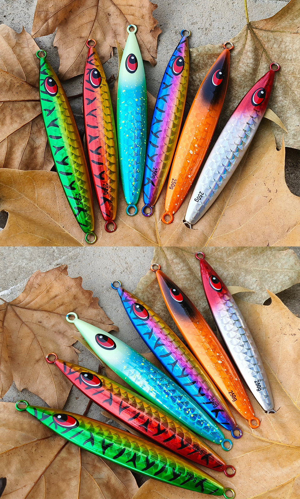 TL Jigging Lures 250g/300g/400g/500g/600g 1PC Saltwater Slow Sinking ...