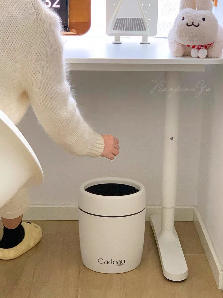 Lifestory Trash Can Household Living Room Trash Can Light Luxury Large ...