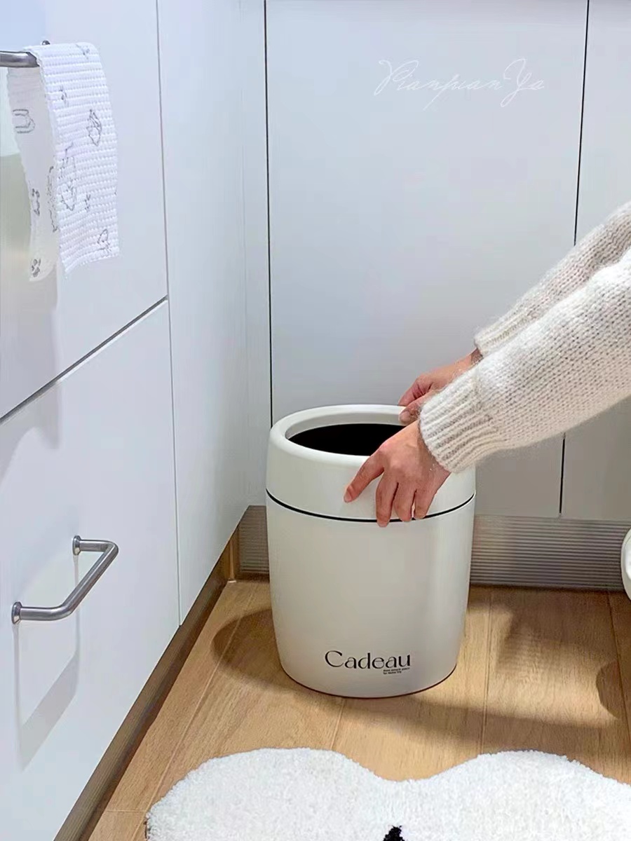 Lifestory Trash Can Household Living Room Trash Can Light Luxury Large ...