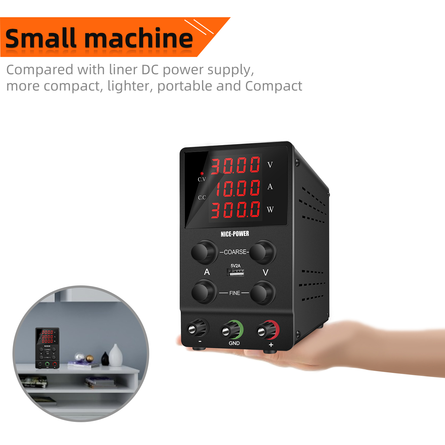 【From Malaysia】NICE POWER 30V 10A Variable DC Power supply AC to DC ...