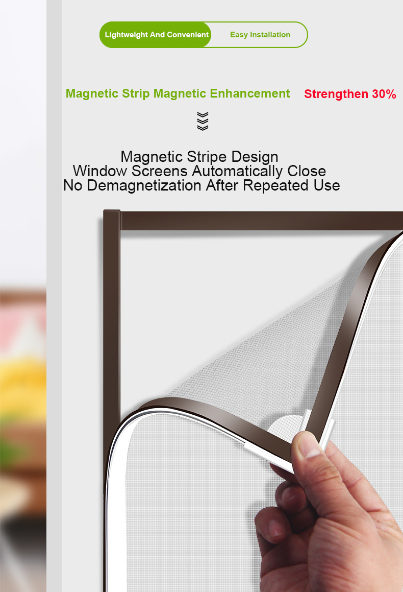 Mosquito Net Magnetic Mosquito Net Window DIY Insect Screen Window Net ...