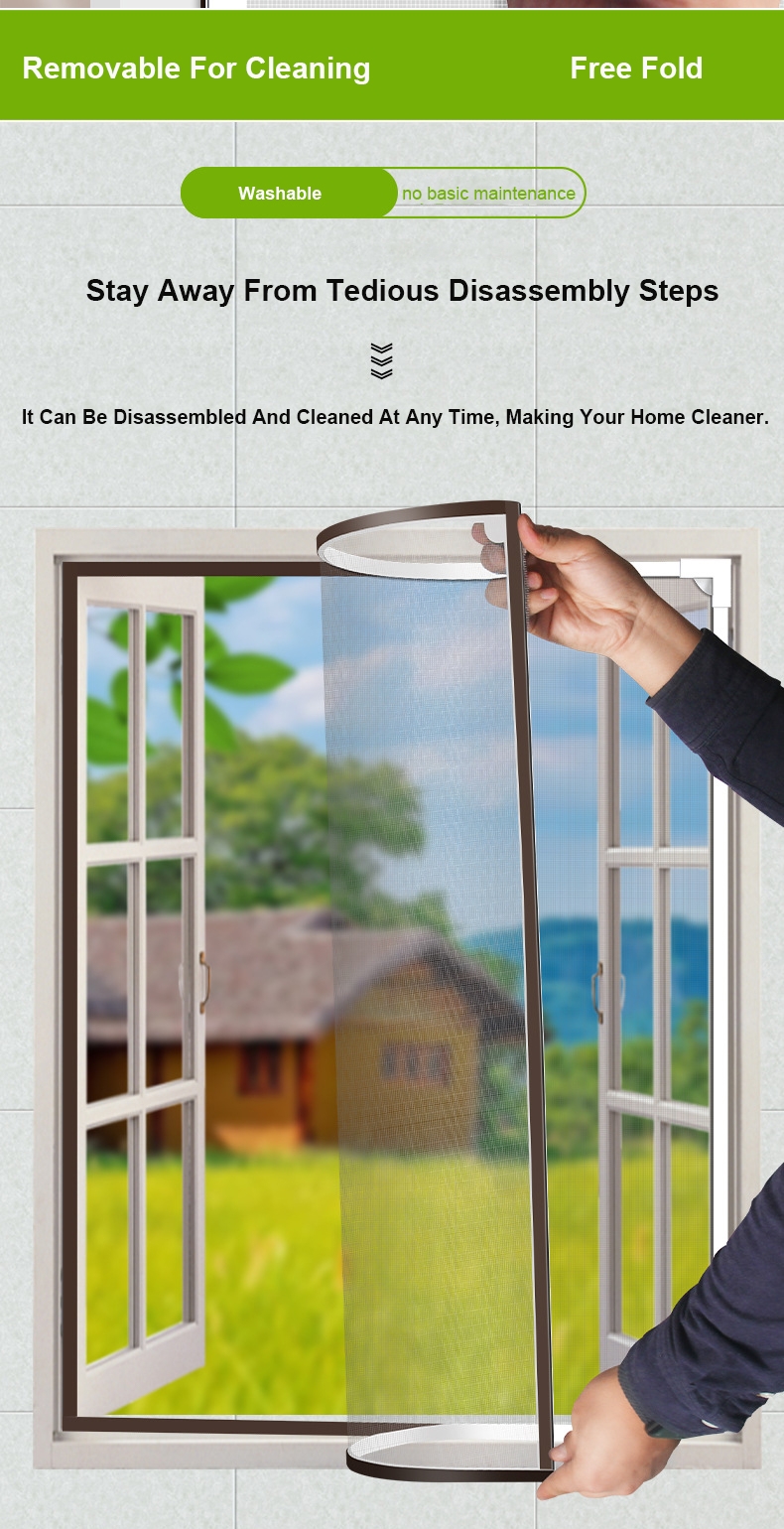 Mosquito Net Magnetic Mosquito Net Window DIY Insect Screen Window Net ...