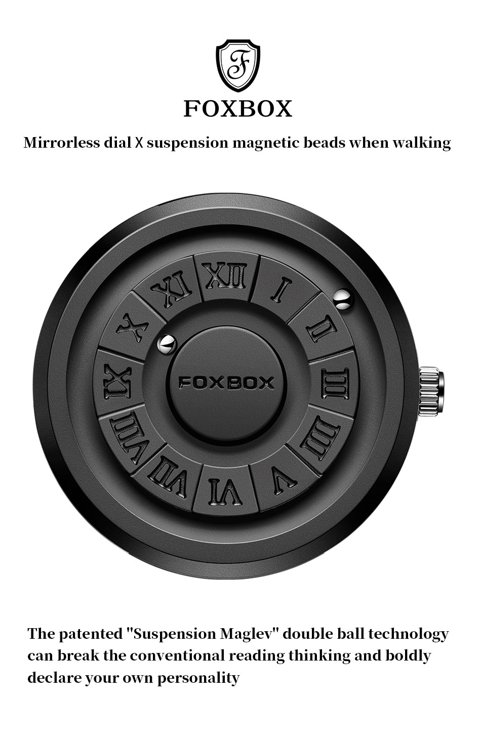 FOXBOX New Fashion Design Watches Men Personality Creative Magnetic ...