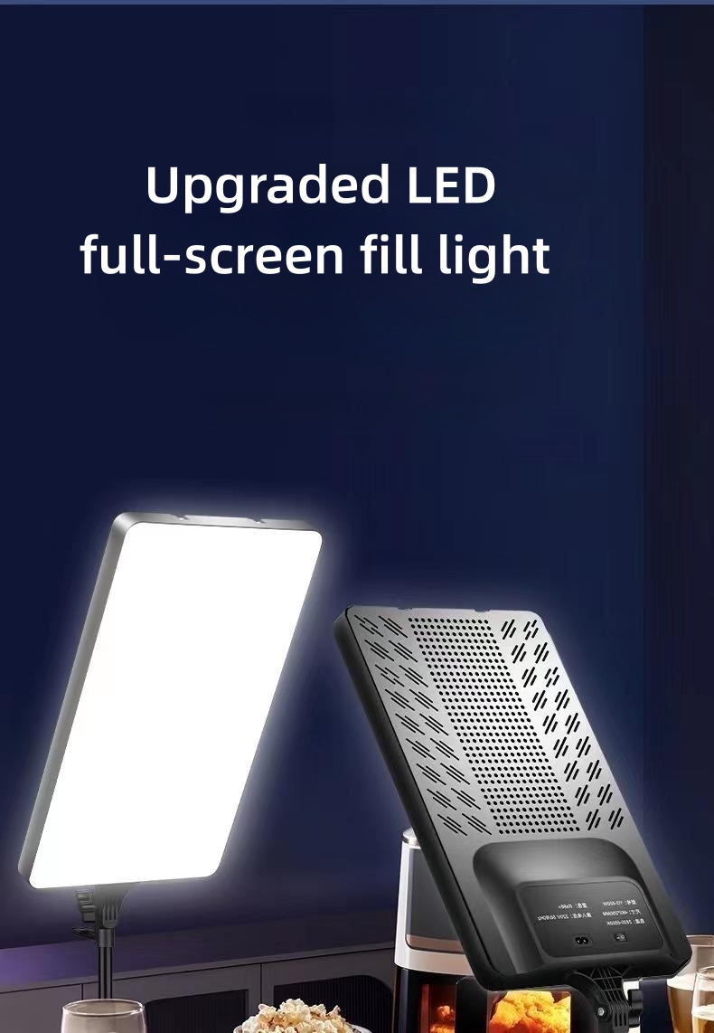 Photo Studio LED Light Fill Lamp 16/19/24inch With Tripod Stand 210cm ...