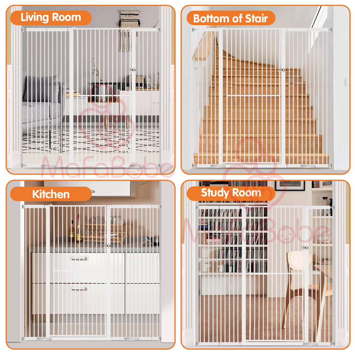 MaFaBabe 140cm high door rail pet fence cat door railing dog guardrail ...