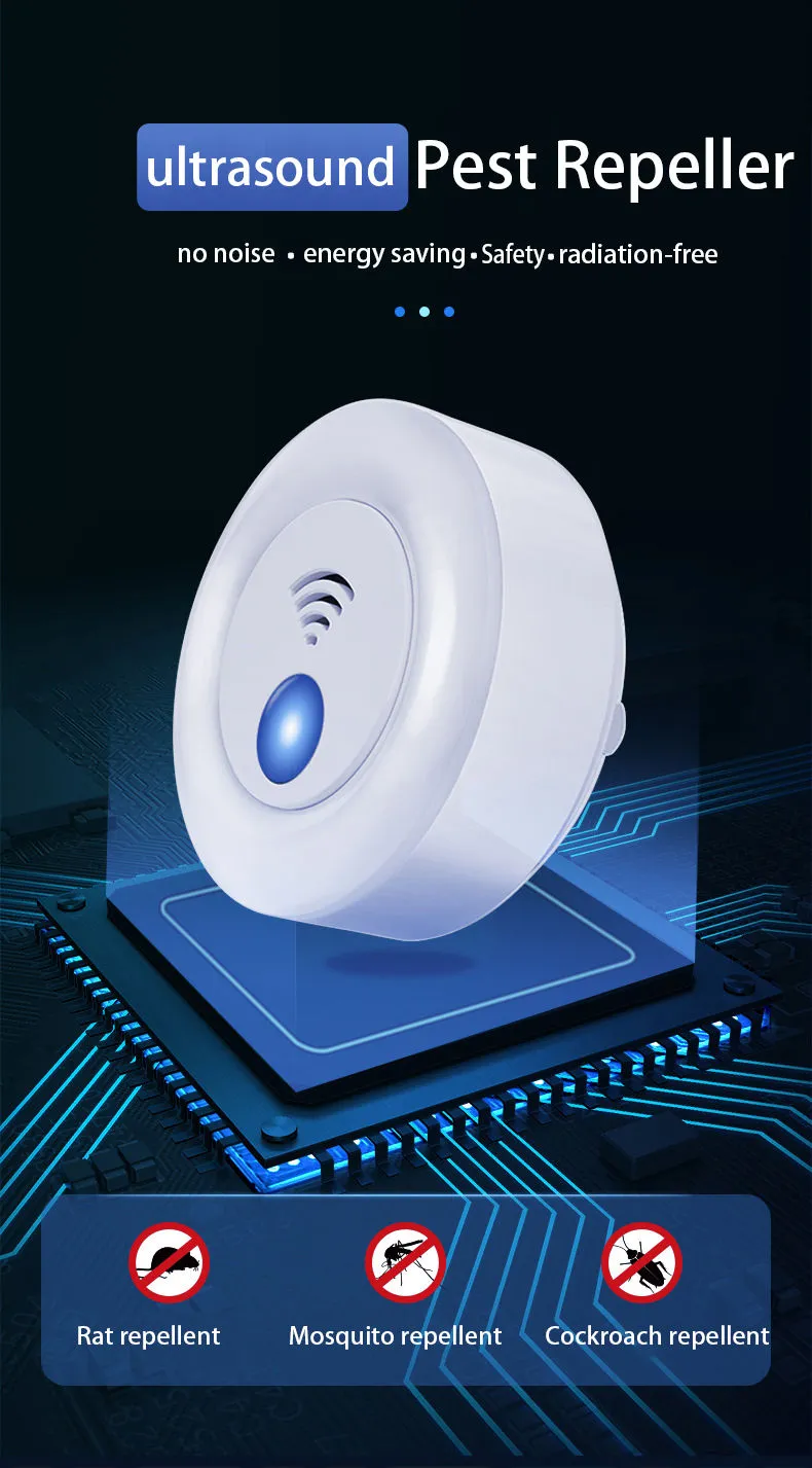 Ultrasonic Pest Repeller Sound Waves To Repel Mice Ultrasonic Insect ...