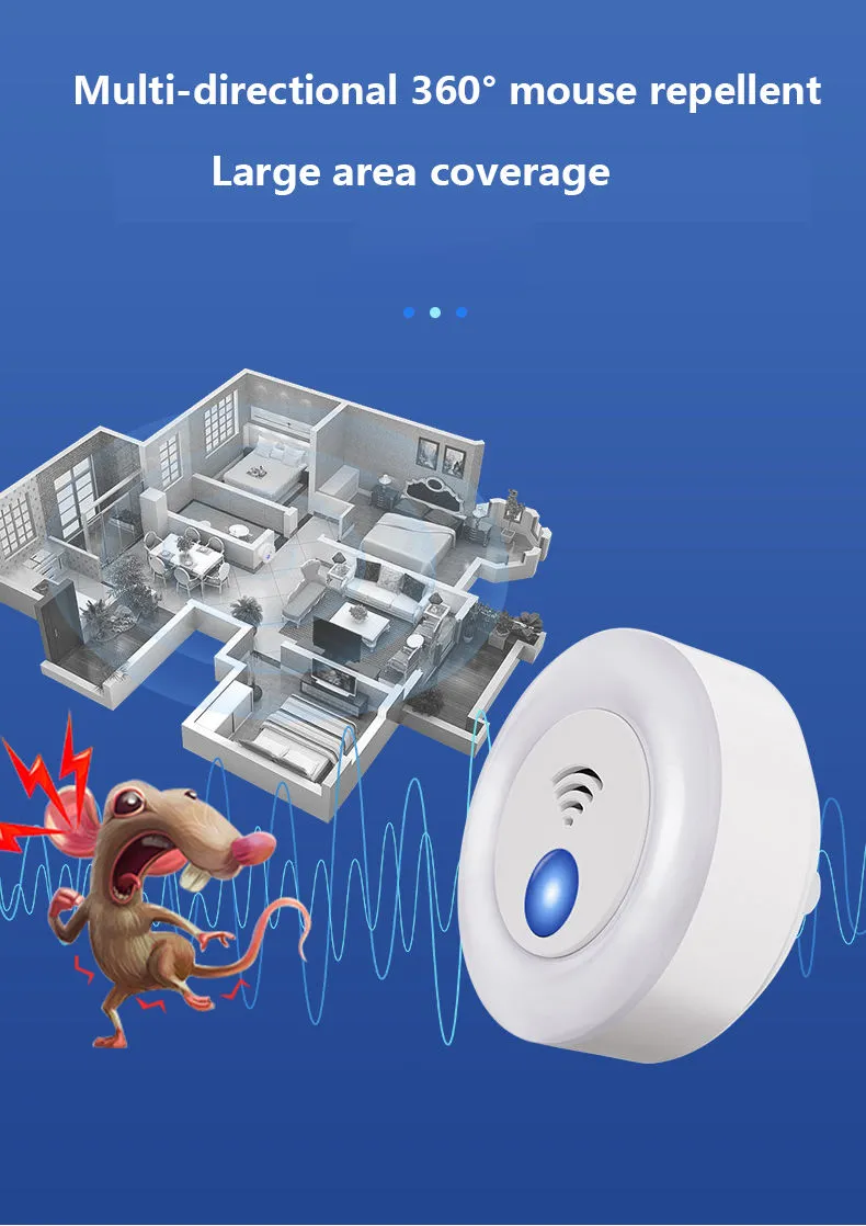 Ultrasonic Pest Repeller Sound Waves To Repel Mice Ultrasonic Insect ...