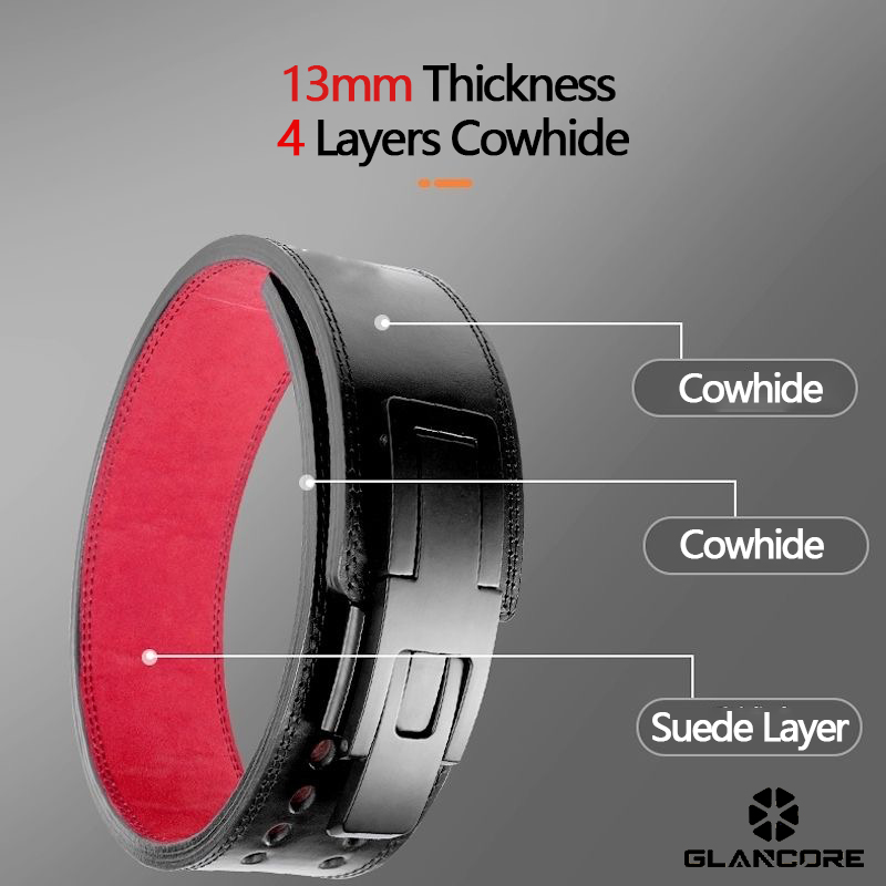 10mm SBD Style Double-Pin Lever Weight Lifting Leather Belt - 13mm ...