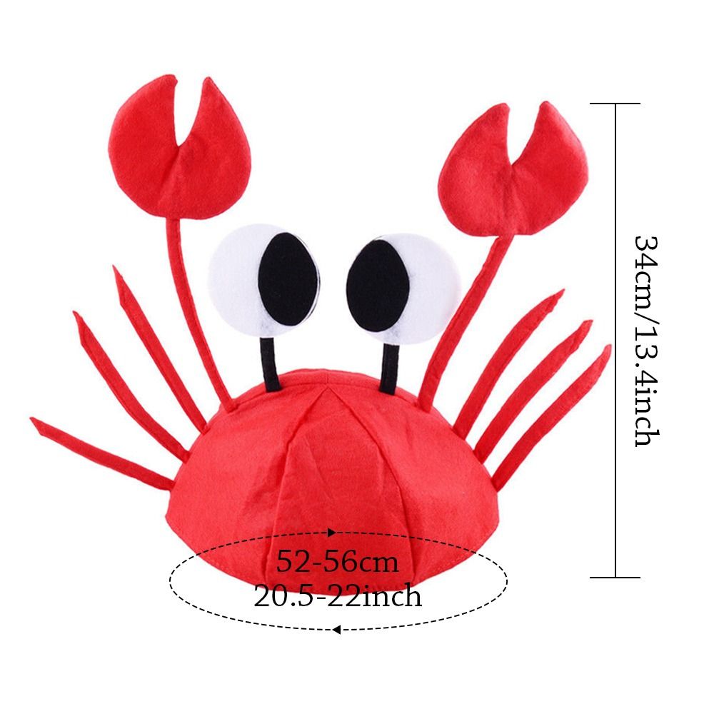 AMBER1 Crab Hat Funny Performance Props Cosplay Party Accessory ...