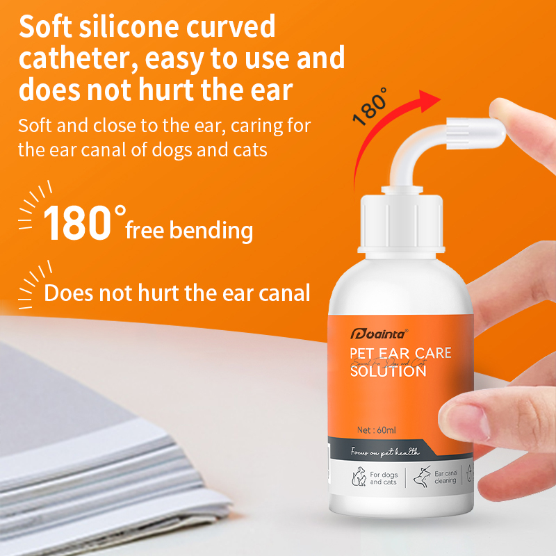 PUAINTA Pet Ear Care Solution Ear Cleaner Antibacterial Anti ...