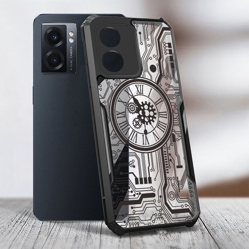 Mechanical Clocks Pattern Clear Shockproof Case OPPO A78 A58 A38 A18 ...