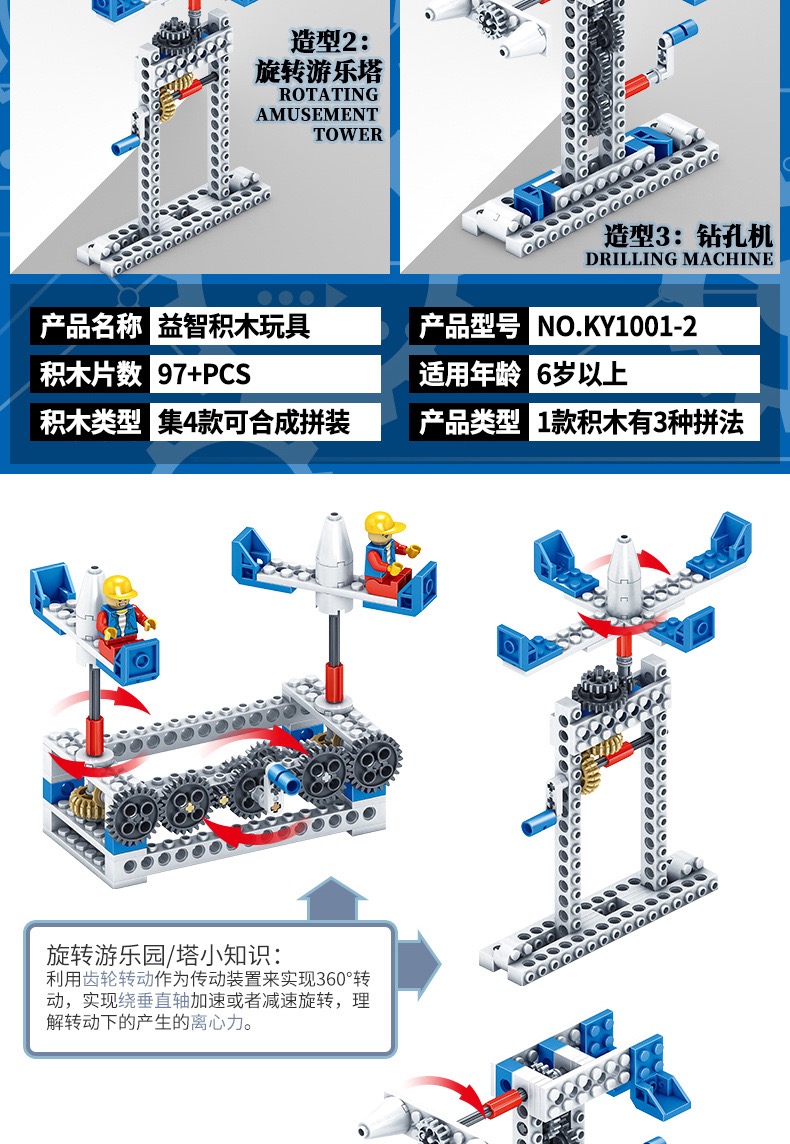 High-Tech science education Building Blocks Series 3in1 4in1City ...