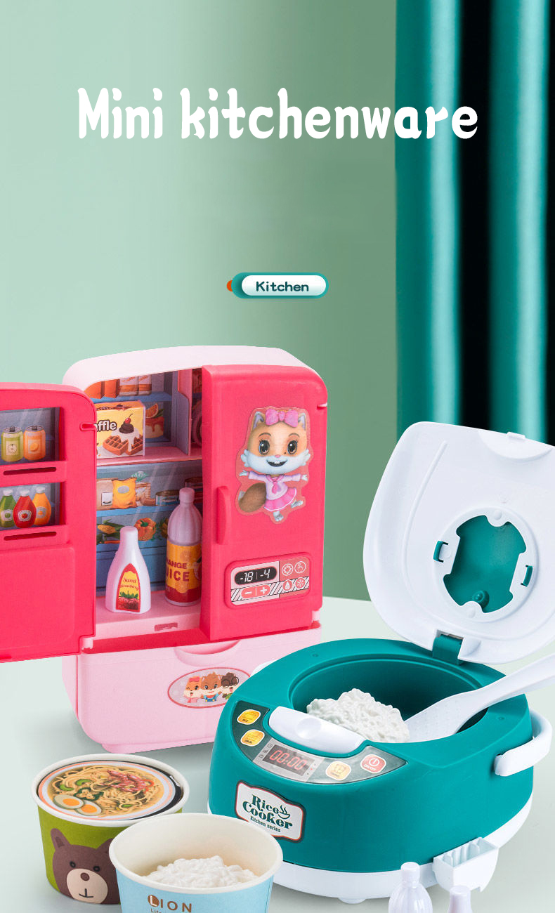 Rice Cooker Kid Kitchen Cooking Set Children Kitchen Toy Interactive ...