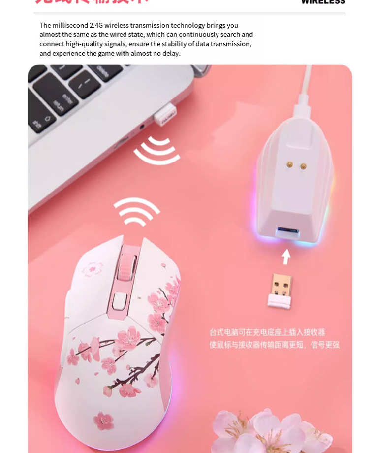 Dareu EM901 Electric Engine Version Lightweight Dual Mode Wireless ...