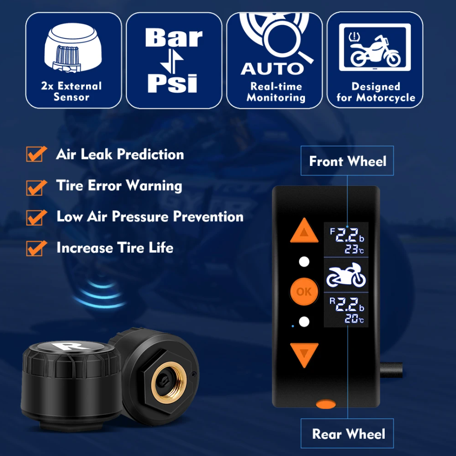 VSYS SYS WiFi motorbike Dash cam Dual 1080p FHD motorcycle DVR ...
