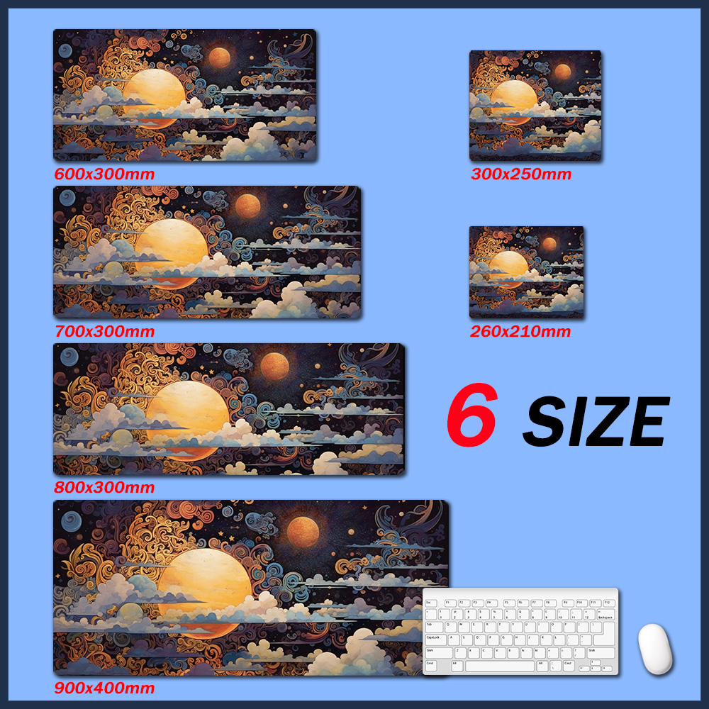 Cloud Oil Painting Mouse pad | Extended Gaming Mousepad | Waterproof ...