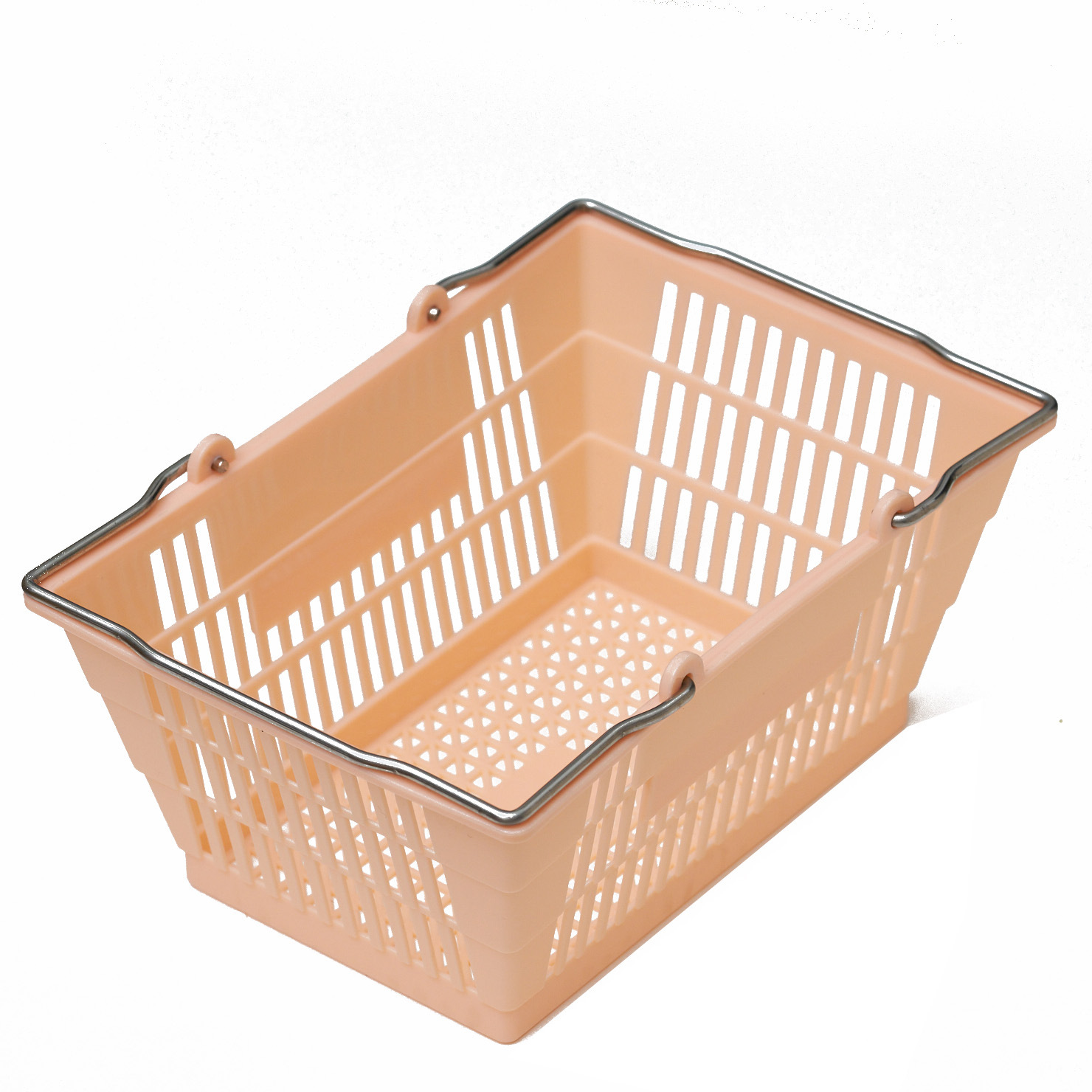 Desktop Mini Hollow Storage Basket Small Handle Shopping Basket Trash ...