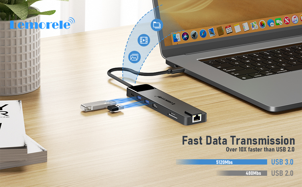 Lemorele TC100 13 In 1 USB-C Hub Adapter Multifunctional Expansion Dock ...