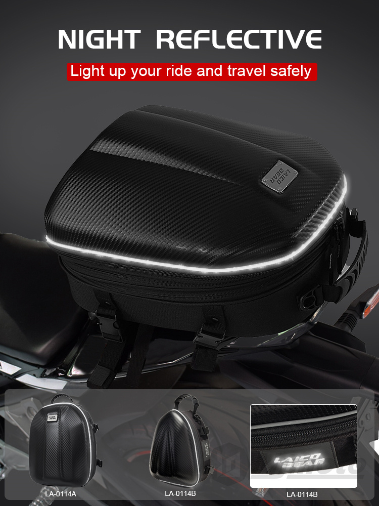 Motorcycle Tail Bag Waterproof High Capacity Multi-function Rear Back ...