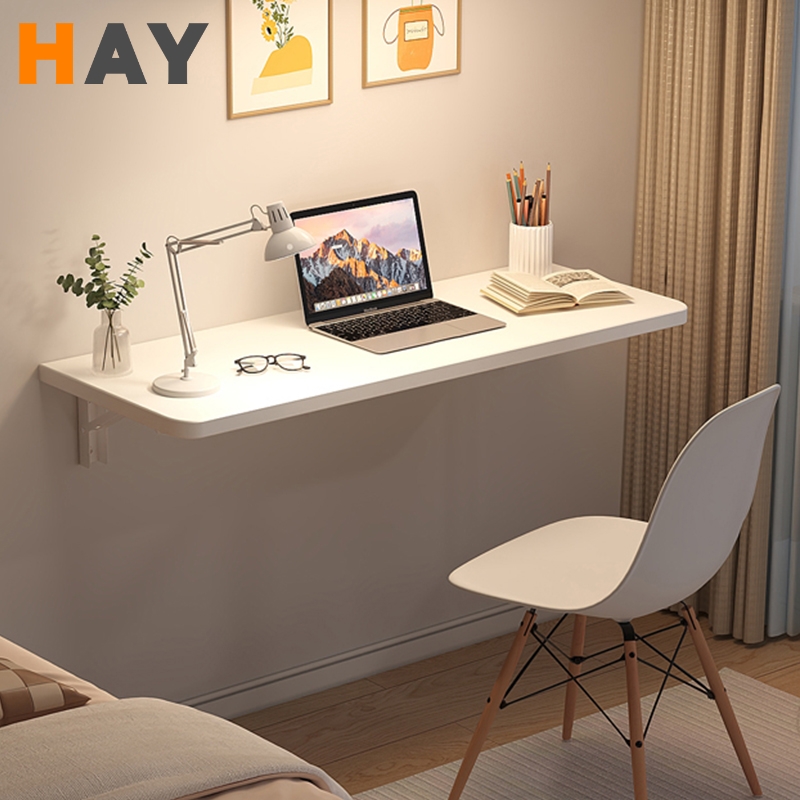 Wall Mounted Foldable Table with Bracket Floating Table Computer Table ...