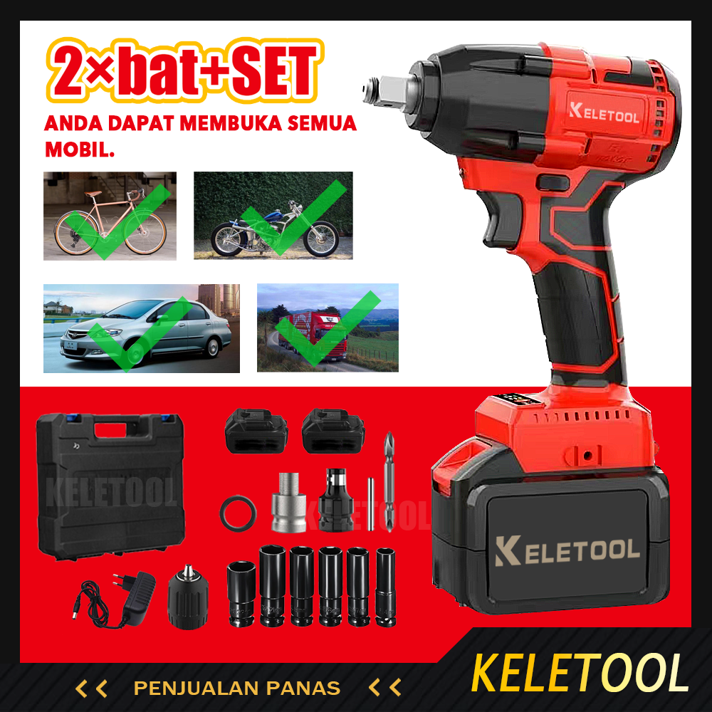 KELETOOL KE005 3000N electric impact wrench cordless torque wrench ...