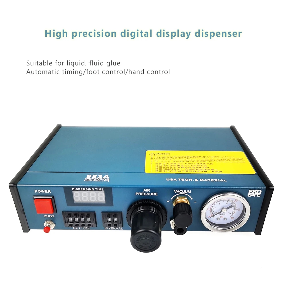 Glue Dispenser Machine Liquid Semi Automatic Dispensing 983A 220V Auto Glue Dispenser 983A ...