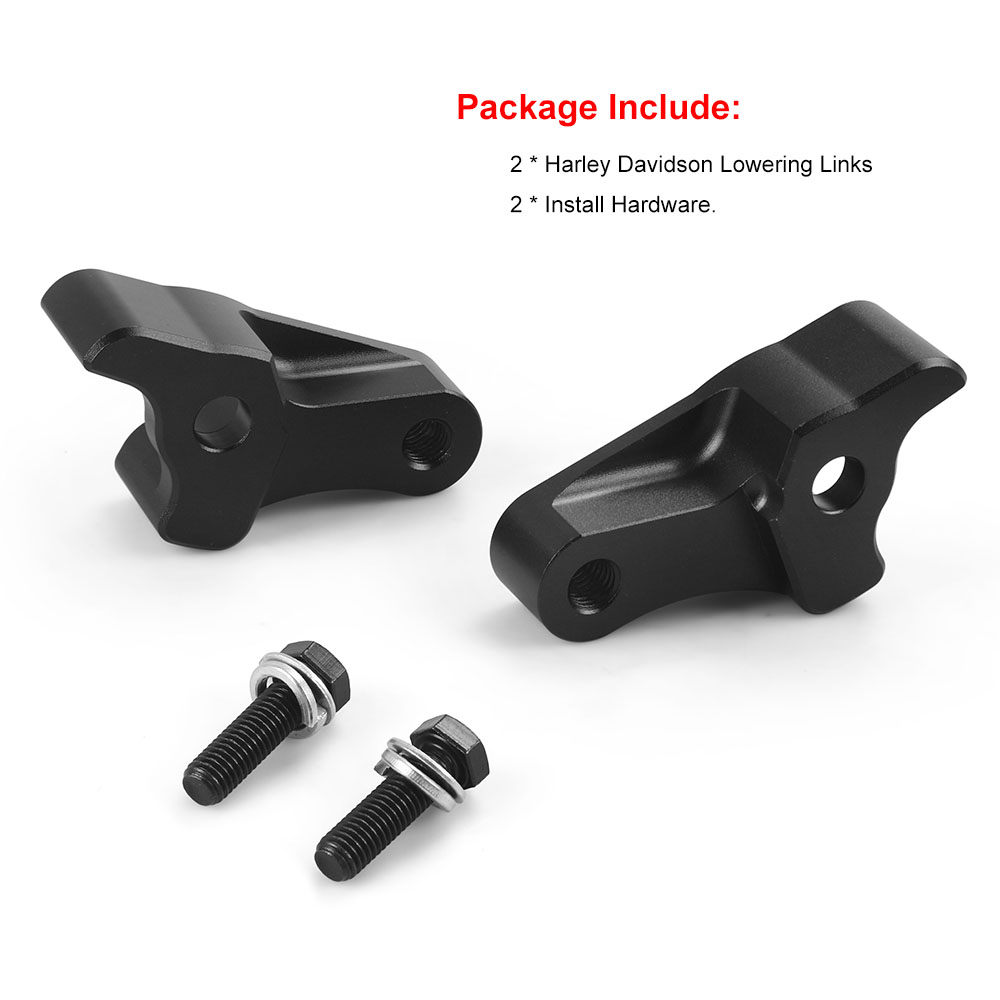 2 Inch Lowering Blocks Kit fits 2002-2023 Harley Davidson Touring ...