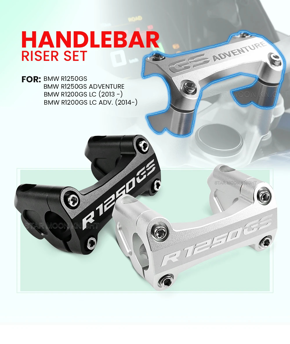 Motorcycle Handle Bar Handlebar Riser Top Clamps Cover For BMW R 1250 ...