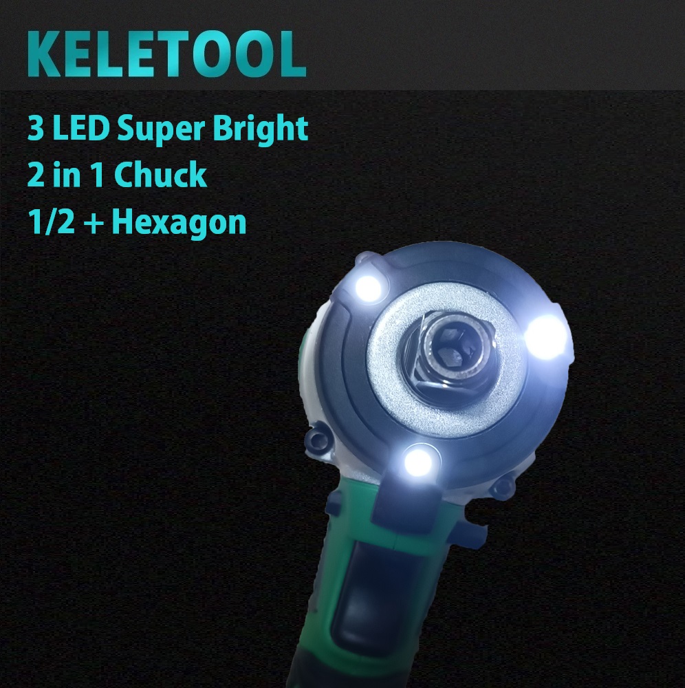 KELETOOL KE004 high torque brushless cordless impact wrench impek tool ...