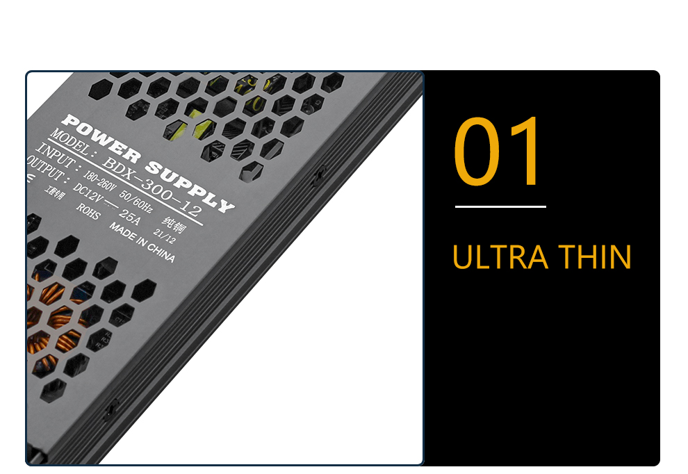 Ultrathin LED Power Supply Driver AC110-220V DC12V DC24V DC48V 60W 100W 150W 200W 300W 400W ...