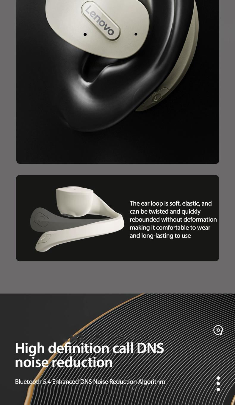 Lenovo X15 Pro Wireless Earphone Bluetooth Earphone OWS Open Ear Ear ...