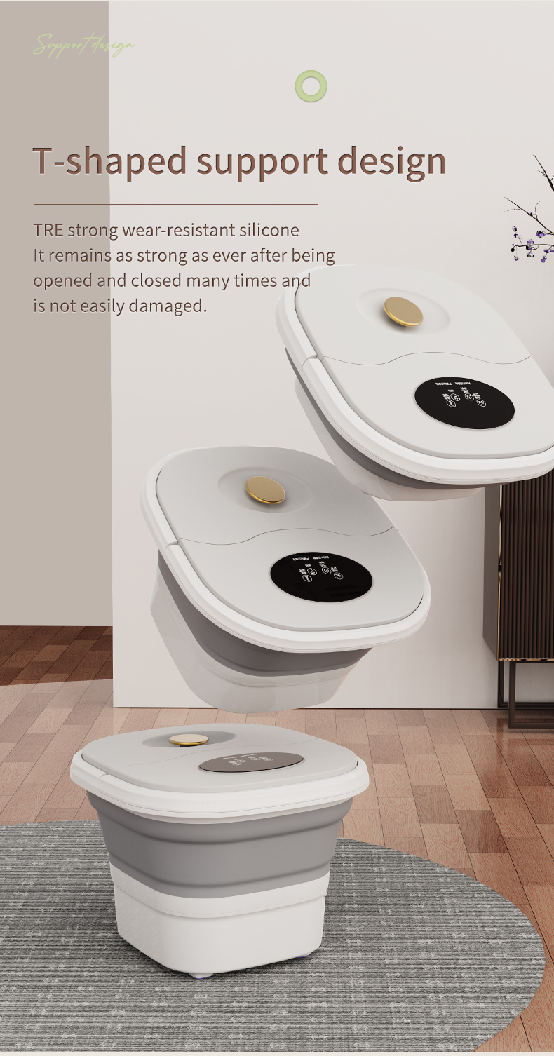 Jinkairui Foot Bath Foldable Fully Automatic Foot Massager Roller ...