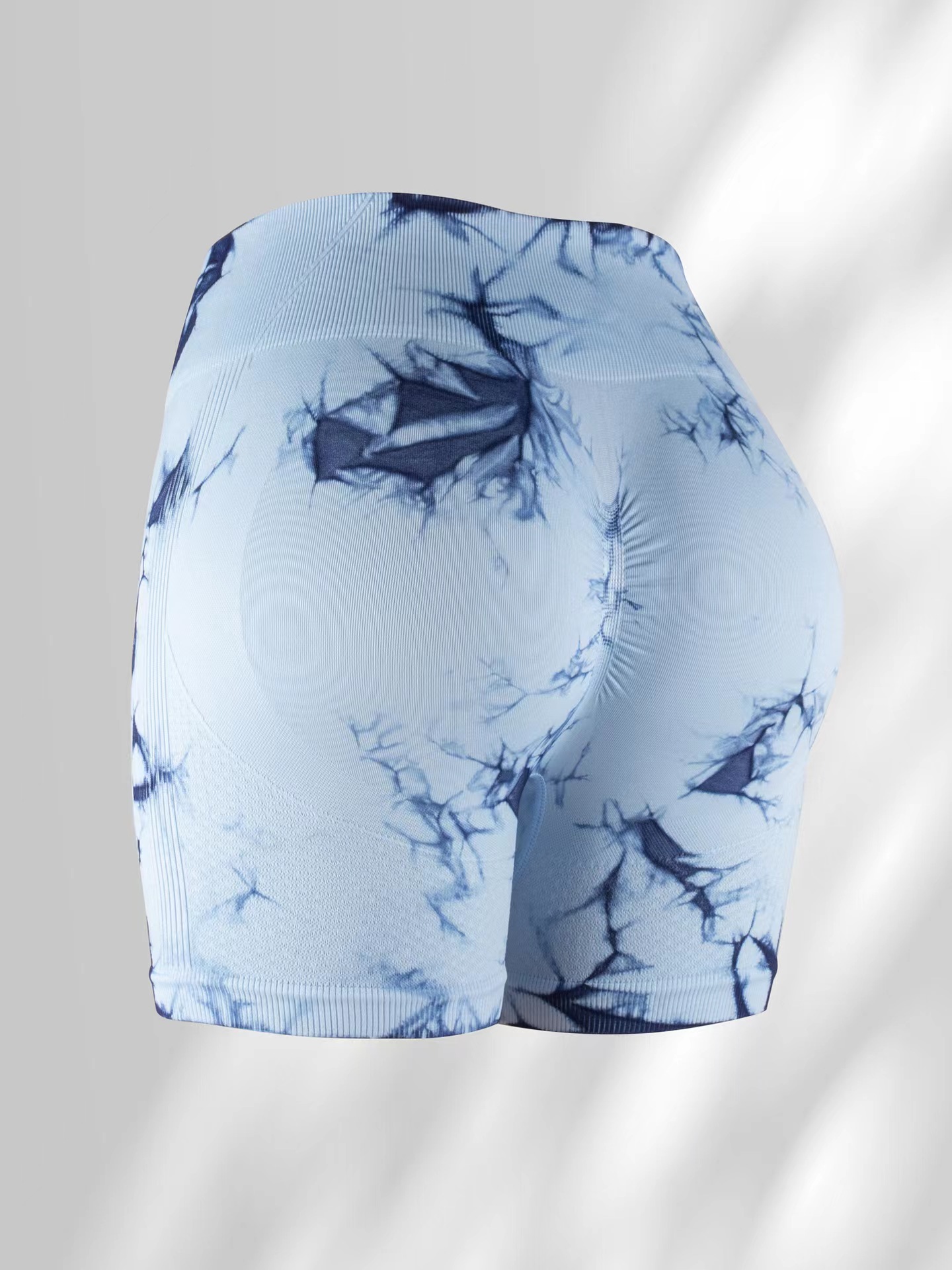 Whl High Waist Seamless Tie-Dye Skinny Shorts Women/Yoga Pants GYM Hip-Lifting Leggings High ...