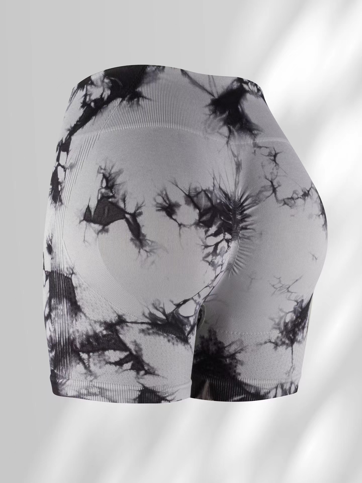 Whl High Waist Seamless Tie-Dye Skinny Shorts Women/Yoga Pants GYM Hip-Lifting Leggings High ...