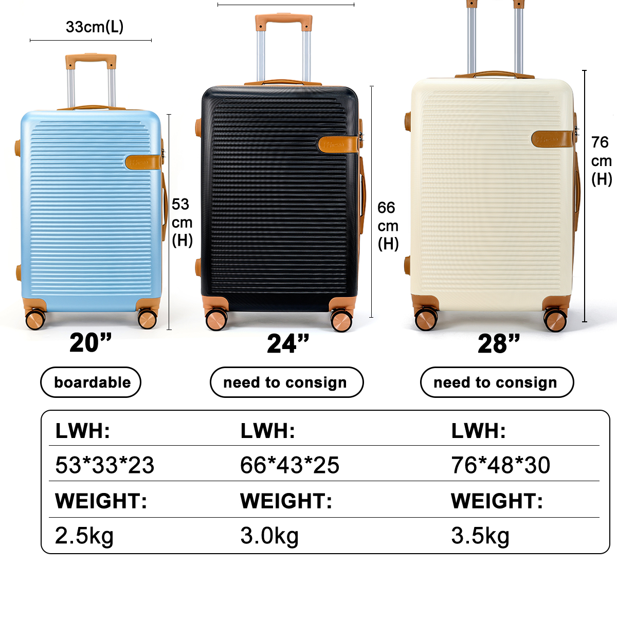 TZJM 20/24/28 inch luggage bag travel luggage hand carry luggage bagasi ...
