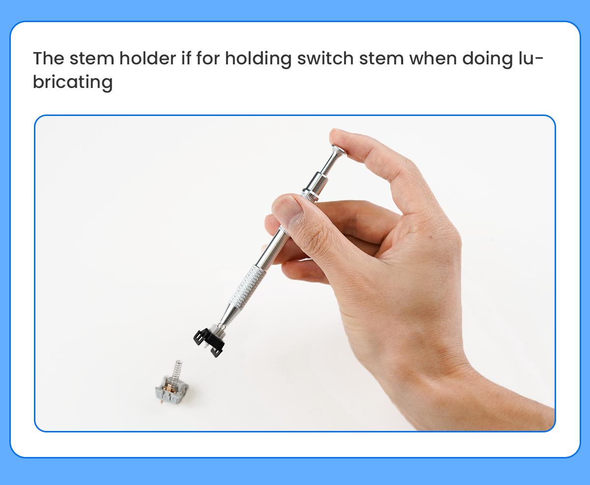 Mechanical Keyboard Tweezers Lube Tool Brush Switch Puller Opener Stem ...