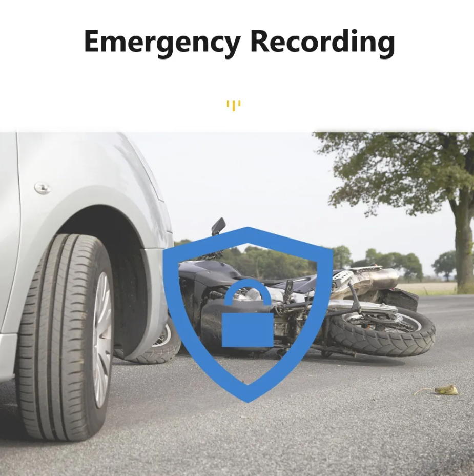 VSYS Motorcycle Dash Camera 3.0 Inch Front and Rear View 1080P FHD WiFi ...