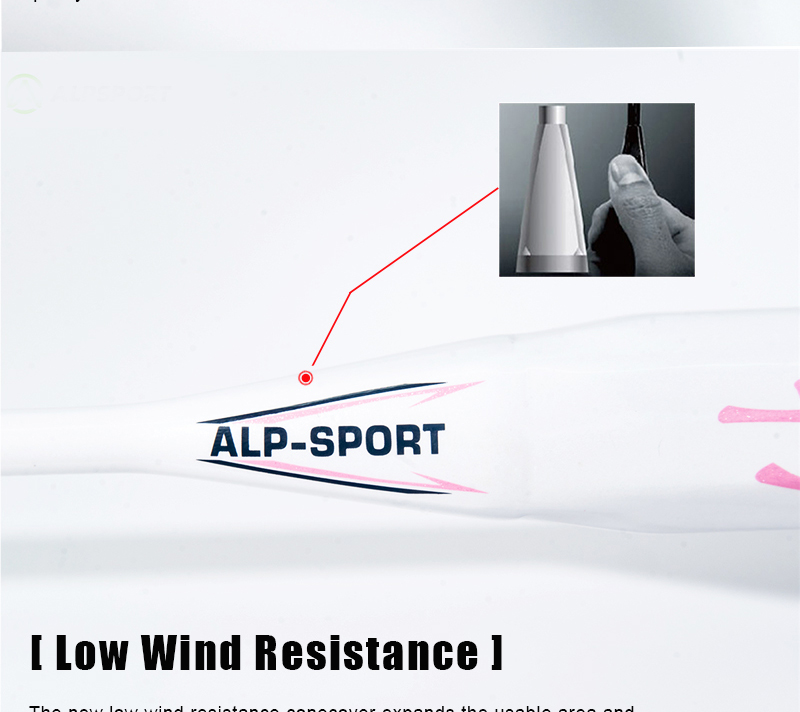 ALPSPORT DF 8U G6 Max 30LBS Strung 100% Full Carbon Fiber T1100 Pink ...