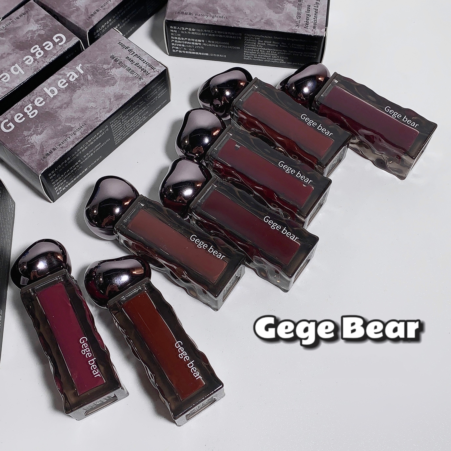 Gegebear lip tint waterproof glossy liquid lipstick lip gloss lasting ...